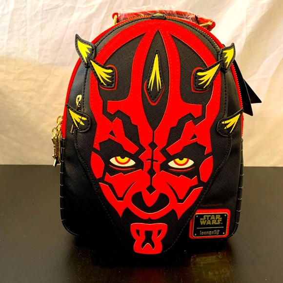 Loungefly | Bags | Nwt Nycc Loungefly Star Wars Backpack Darth Maul ...